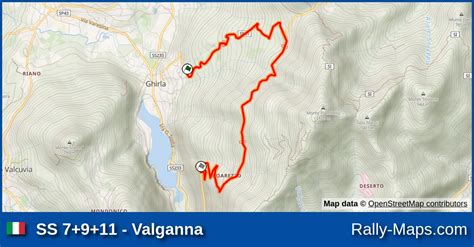 SS 7 9 11 Valganna Stage Map Rally Internazionale Dei Laghi 2007