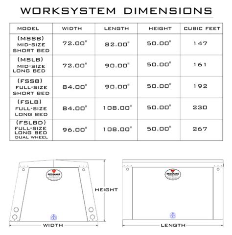 Chevy Truck Bed Size Chart