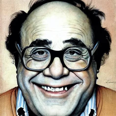 Danny Devito Portrait Art By Norman Rockwell Stable Diffusion