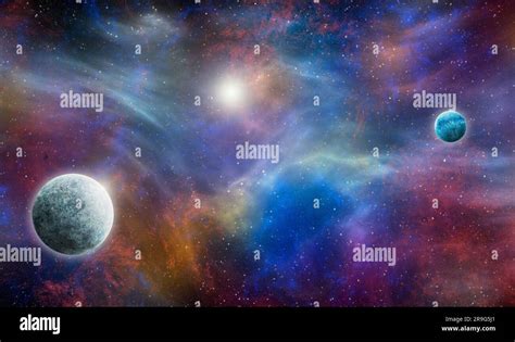 Planetas Y Galaxia Fondo De Pantalla De Ciencia Ficci N Belleza Del
