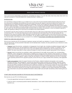 Fillable Online THIS JOINT NOTICE DESCRIBES HOW MEDICAL INFORMATION