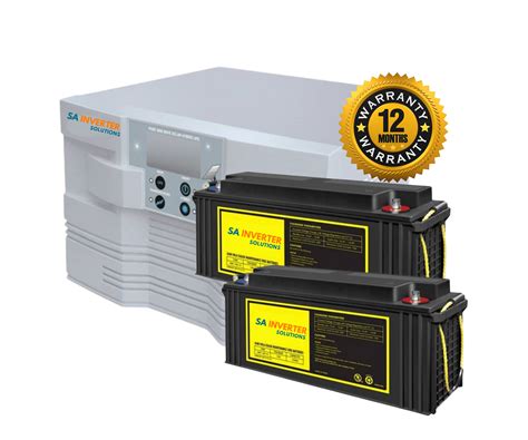 1450VA 24V Inverter 2x100AH VRLA Battery SA Inverter Solutions