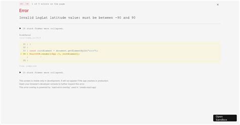 React Leaflet Mapbox Forked Codesandbox