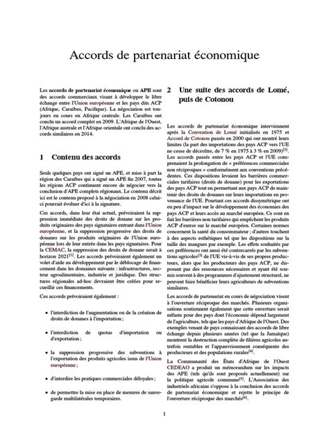PDF Accords de partenariat économique wik pdf DOKUMEN TIPS