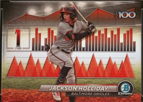 Jackson Holliday BTP 1 Prices Rookie 2024 Bowman Scouts Top 100