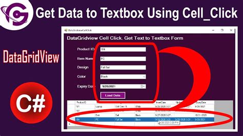 datagridview cellclick event how to get selected row values from datagridview into textbox in
