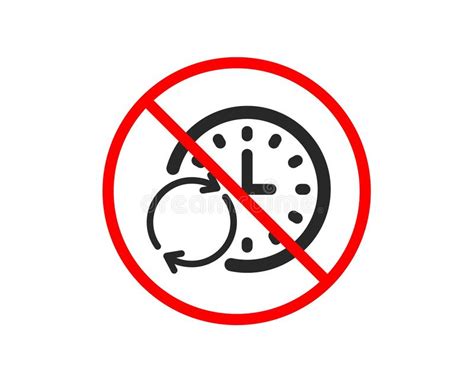 Icono Del Tiempo Muestra Del Reloj De La Actualizaci N Vector