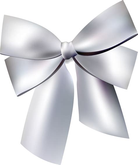 Silver Bow Png Clip Art Library