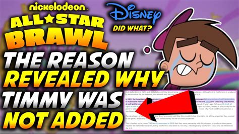 Nickelodeon All Star Brawl Why Timmy Turner Was Not In The Game