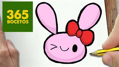 COMO DIBUJAR CONEJO KAWAII PASO A PASO Dibujos Kawaii Faciles How