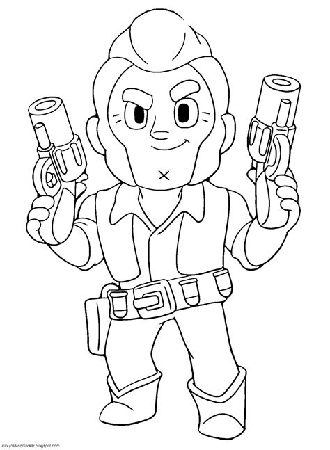 Dibujos Sin Colorear Dibujos De Brawl Stars Para Colorear