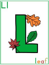 Letter L Leaf Leaves Preschool Lesson Plan Printable Activities Worksheets