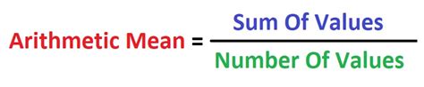 Arithmetic Mean Examples With Solutions Math Calculations