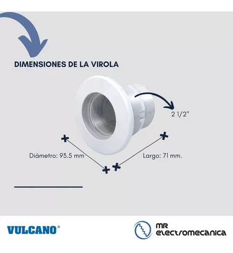 Virola Vulcano Llenado Limpiafondo Pileta Hormig N X En Venta En La