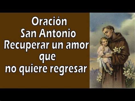 Oración a San Antonio para recuperar un amor que no quiere regresar