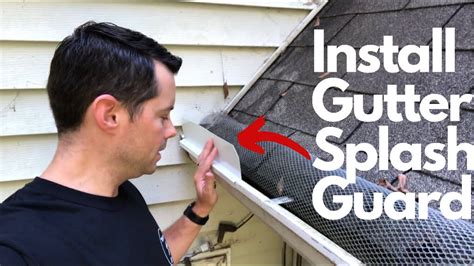 How To Install A Gutter Splash Guard Youtube