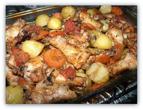 Receitas Deliciosas Frango Assado Legumes