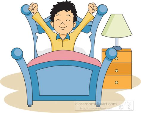 Vector Illustration Of Kid Waking Up Stock Vector Adobe Stock Clip