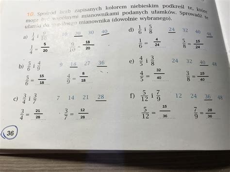 helpppp me klasa 5 ćwiczenia matematyka z plusem 5 str 36 zad 10