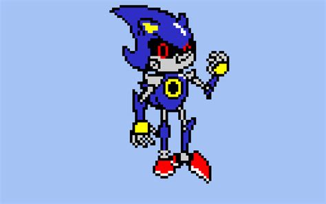 Metal Sonic Fixed Pixel Art