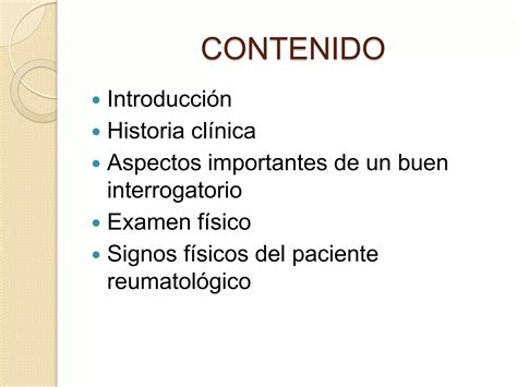 Historia Clinica Y Examen Fisico Del Paciente Reumatico PPT