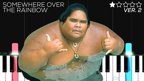 Israel Iz Kamakawiwoole Somewhere Over The Rainbow Easy Piano