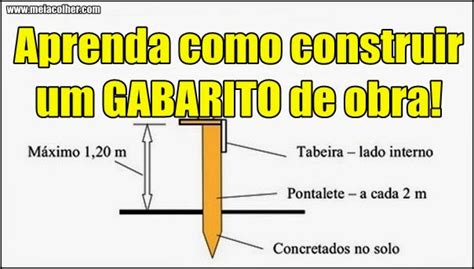 Aprenda Como Construir GABARITO De Obra