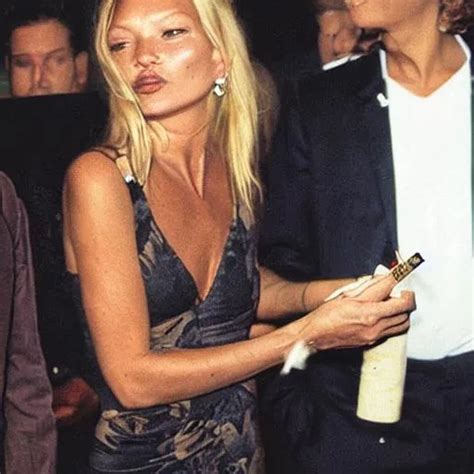 Kate Moss Smoking Cigarettes Openart