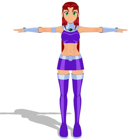 Starfire 11 Mmd Pmx By Bak09 On Deviantart