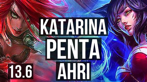 Katarina Vs Ahri Mid Penta M Mastery Godlike Kr
