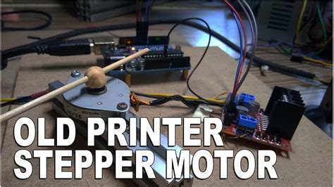 Arduino UNO How To Use Stepper Motors From Old Printers With L298N