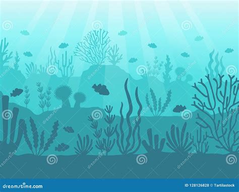 Paisaje Marino Subacuático Arrecife De Coral Del Océano Parte Inferior