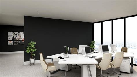 3D Render Office Workspace Modern Meeting Room Mockup 5288075 Stock