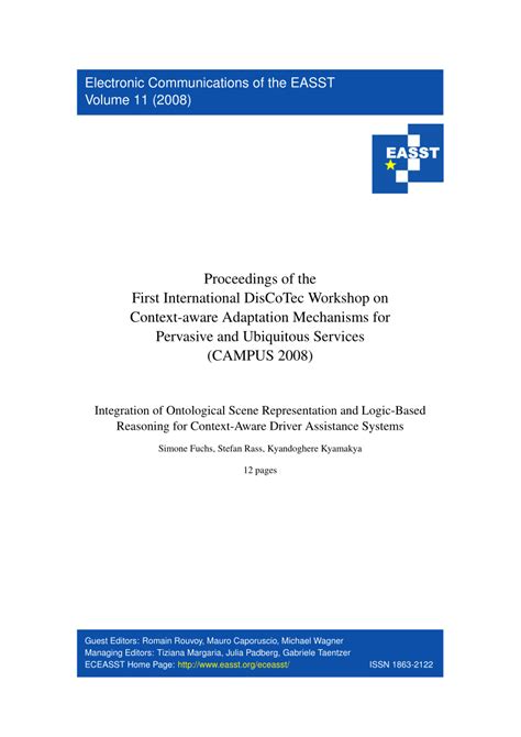 pdf integration of ontological scene representation and logic based reasoning for context
