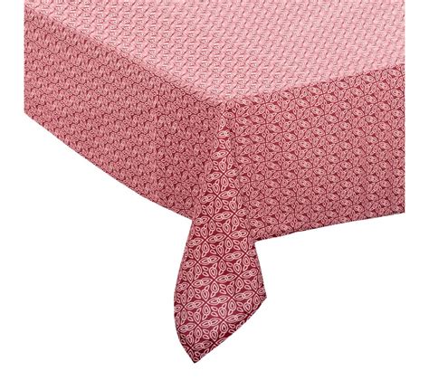 Nappe Anti tâches Fleurie Rouge 140 X 240 Cm Nappe BUT