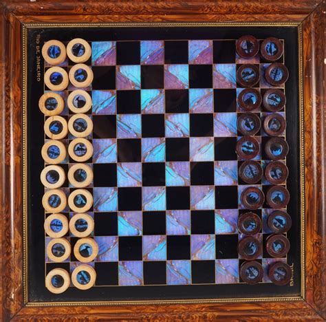 Jeu De Dame Plateau De Jeu En Bois Exotique Le Damier D Cor D Ailes