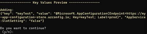 azure app configuration でのデータのインポートまたはエクスポート microsoft learn