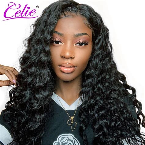 Celie Brazilian Loose Deep Wave Wig Lace Front Human Hair Wigs Pre