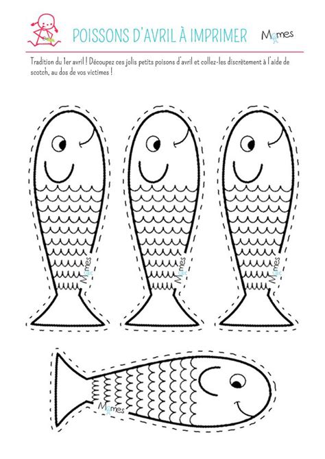 Petit poisson d avril à imprimer Poisson d avril à imprimer Activité