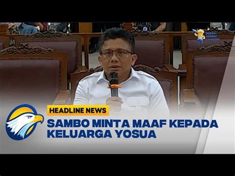 Ferdy Sambo Sampaikan Penyesalan Kepada Setiap Pihak Yang Terlibat