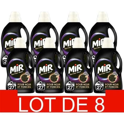 Lot De 8 MIR Raviveur Black Lessive Liquide 27 Lavages Cdiscount