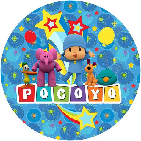 Painel Redondo Tecido Sublimado C elástico Pocoyo REF 03 Shopee Brasil