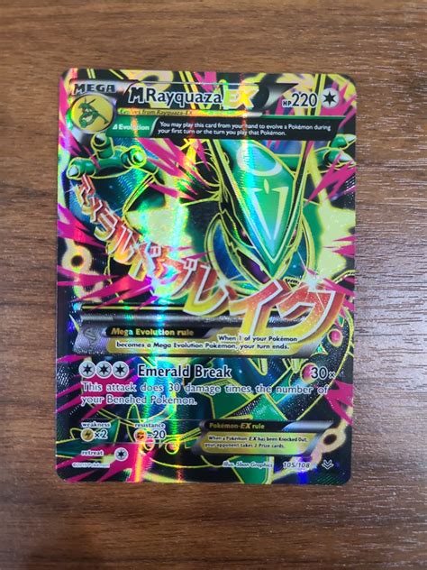 M Rayquaza EX 105 108 XY Roaring Skies Pokemon Card Game TCG Hobbies