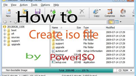 How To Create Iso File By Poweriso Software New Youtube