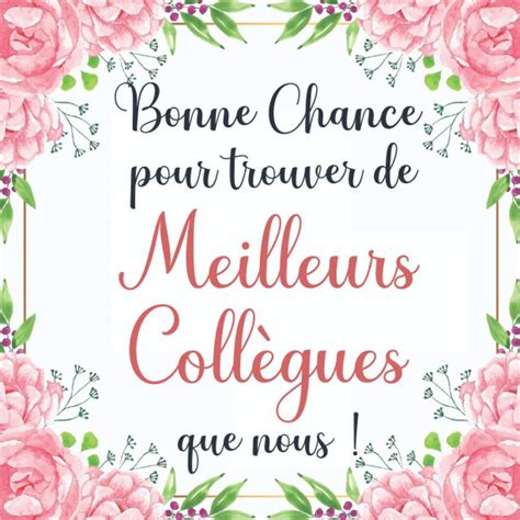 Amazon fr Bonne Chance pour Trouver de Meilleurs Collègues Livre D