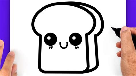 COMO DIBUJAR UN PAN DE MOLDE PASO A PASO Dibujos Para Dibujar Kawaii