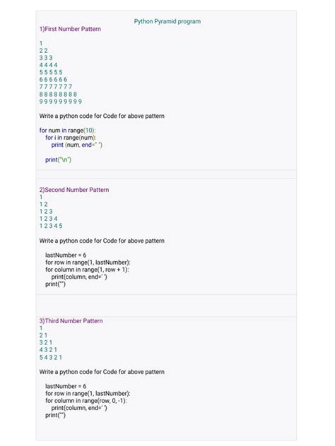python pyramid program pdf