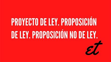 Diferencias entre proyecto de ley y proposición de ley BigCoin