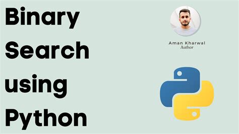 binary search using python aman kharwal