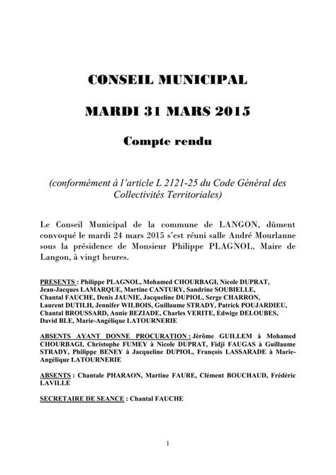 Conseil Municipal Compte rendu de la séance publique du 25 septembre